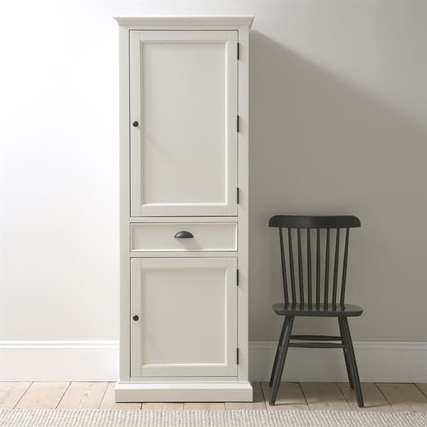Stow Warm White Narrow Single Larder - The Cotswold Company