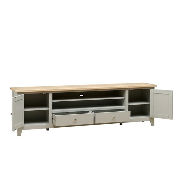 Chester Dove Grey XXL TV Stand up to 90" - The Cotswold Company