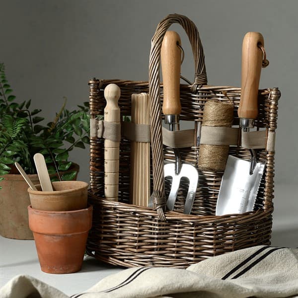 Small antique wash deluxe garden tool basket - The Cotswold Company