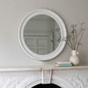 Warm White Round Mirror - The Cotswold Company