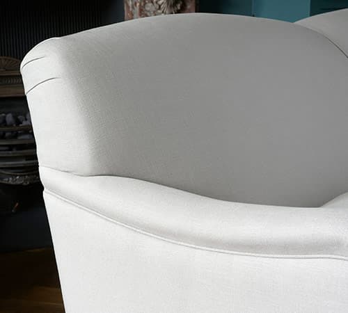 Ashbee Armchair - Indigo - House Linen Mix - The Cotswold Company